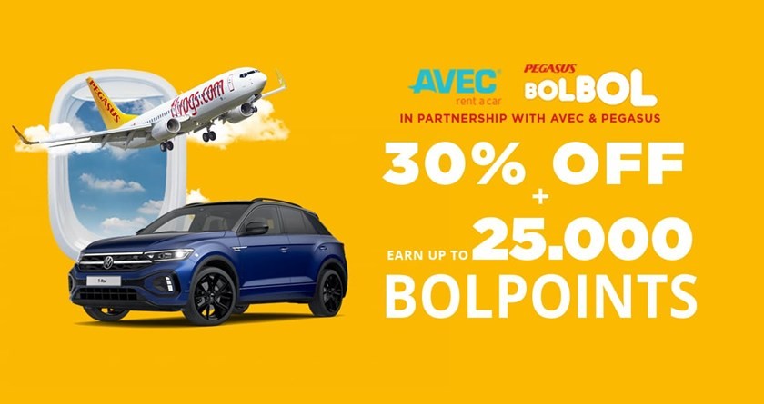 Earn 25,000 BolPuan and Get 30% Off with the Pegasus BolBol & AVEC ...