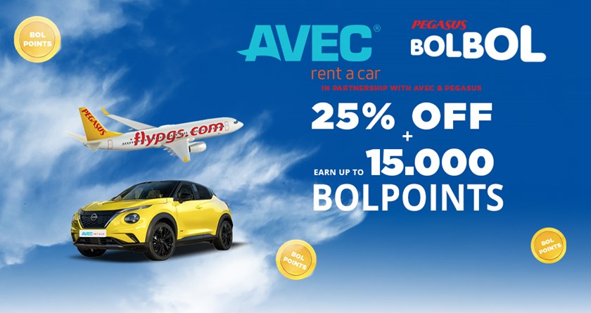 Earn 15,000 BolPoints and Get 25 % Off with the Pegasus BolBol & AVEC ...
