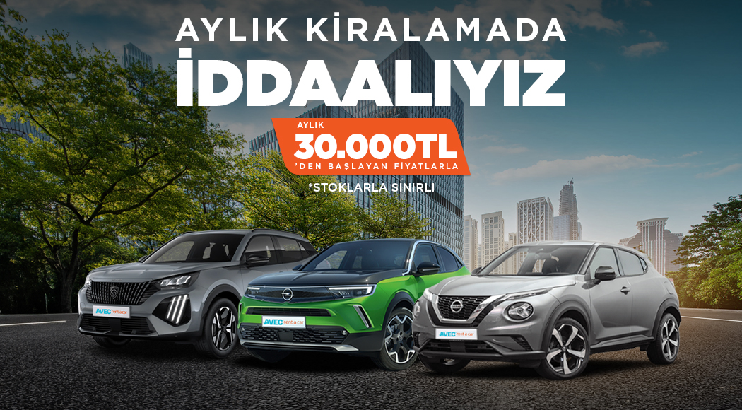 Günlük, Haftalık ve Aylık Araç Kiralama Hizmeti | AVEC Rent a Car